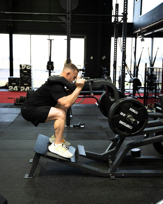 V-Squat | Hack Squat Plate Loaded Machine – Compound Fitness Equipment